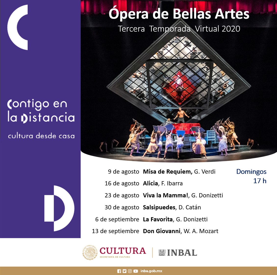 ¡LOS DOMINGOS SON DE ÓPERA DESDE EL PALACIO DE BELLAS ARTES! CONSULTA ...